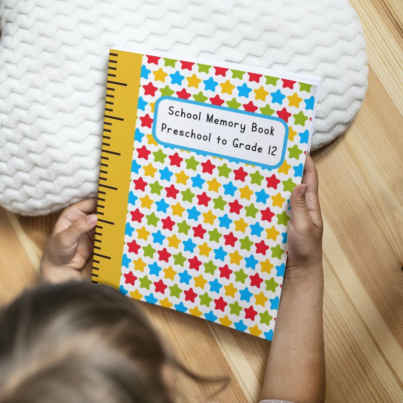 Printable Grade Memory Book, Printable School Grade Book, Personal ...