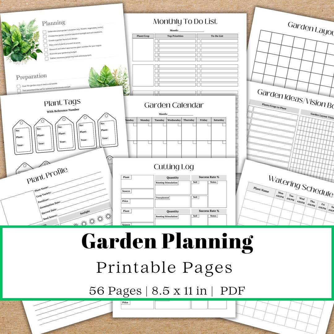 Printable Garden Planner Pages - Organize Your Gardening Ideas ...