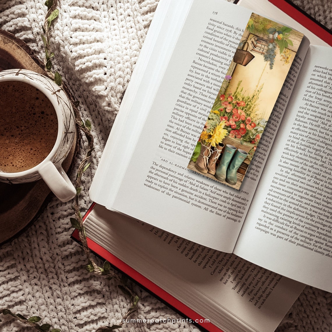 Printable Country Garden Bookmarks, Colorful Digital Bookmarks, Perfect ...