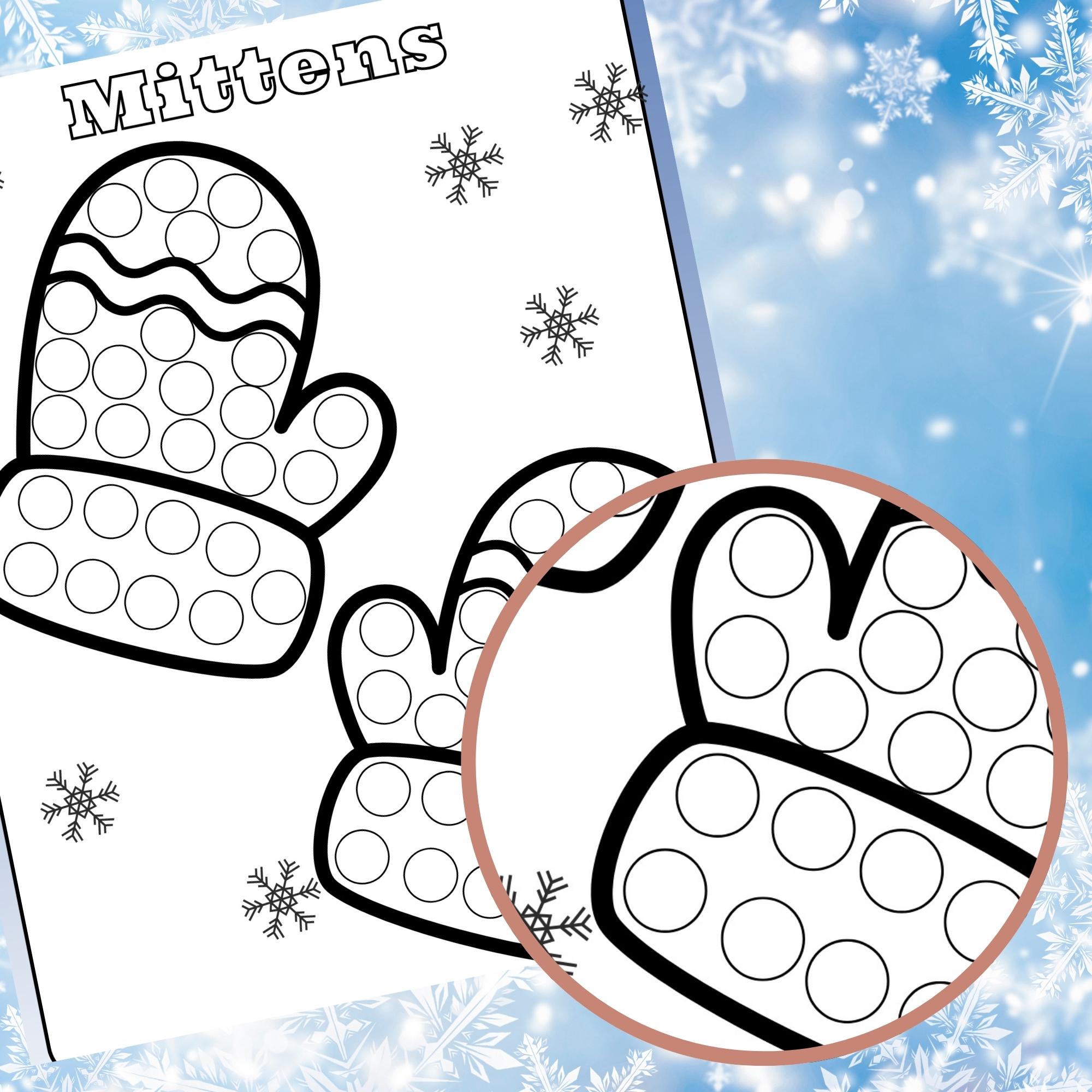 Printable Winter Dot Marker Kids Activities - Christmas Craft Pages ...
