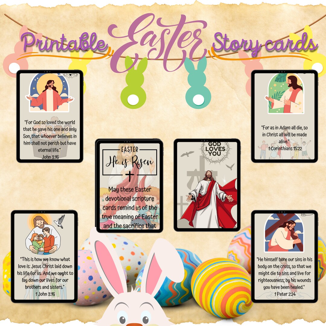 Printable Easter Story Cards Printable Activities Easter - Etsy.de