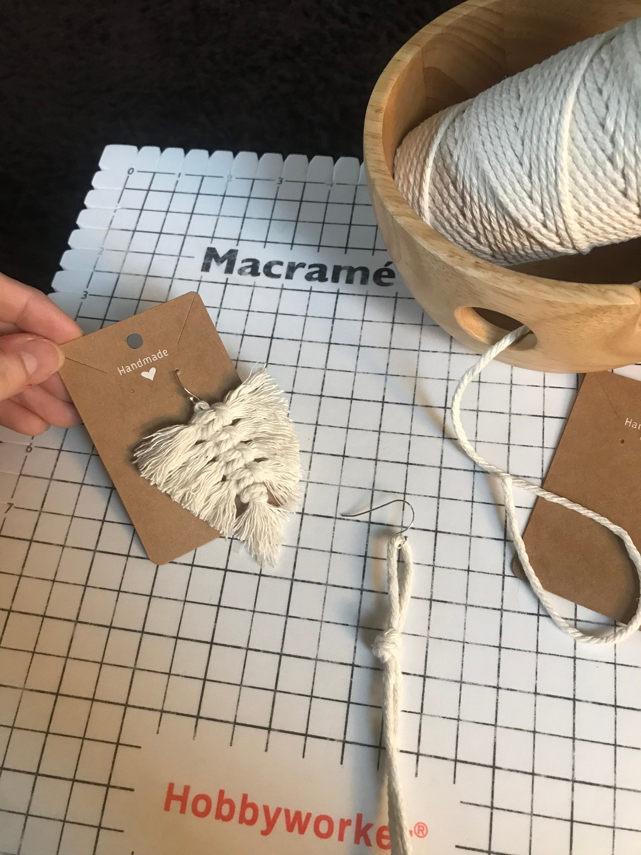 Handmade Macramé Earrings - Etsy