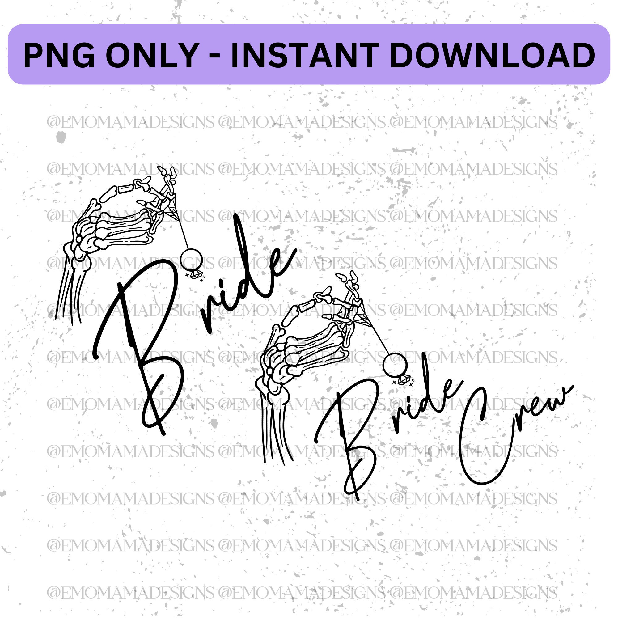Skeleton Bride Bundle PNG Bundle Spooky Bride Emo Bride Goth Bride Till ...
