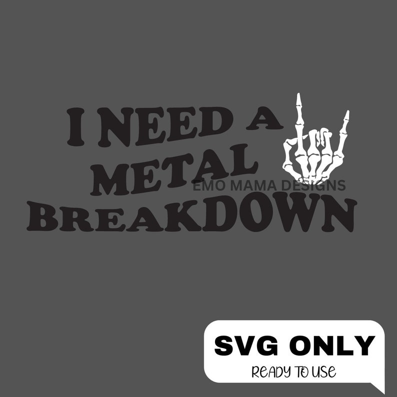 Heavy Metal SVG Metal Head Svg Svg for Cricut Rock Shirt Screamo Gift ...