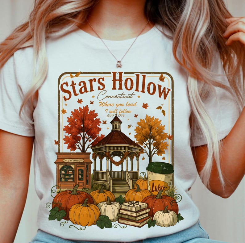 Stars Hollow Fall Gazebo PNG, Gilmore Girls Autumn Town Square, Luke’s ...