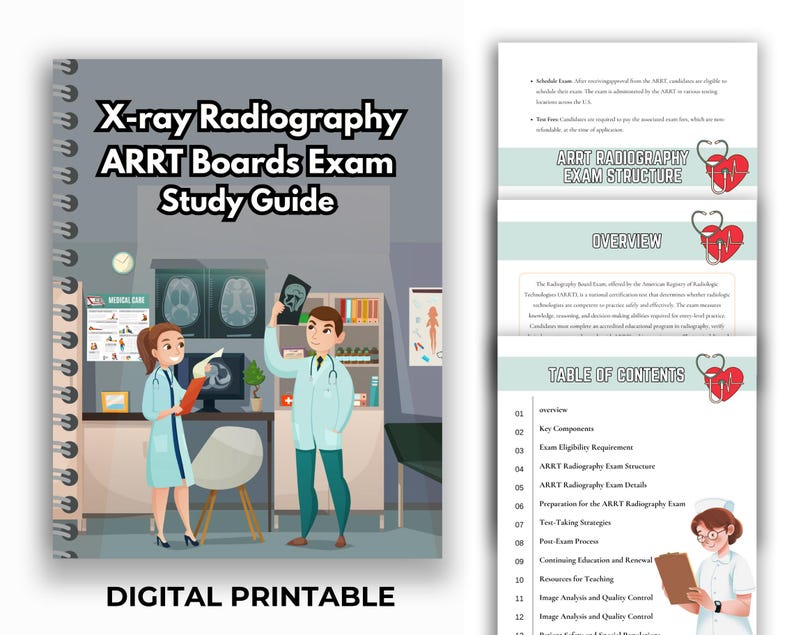 ARRT X-ray Radiography Boards Exam Study Guide (digital Download) - Etsy