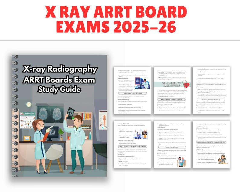 ARRT X-ray Radiography Boards Exam Study Guide (digital Download) - Etsy