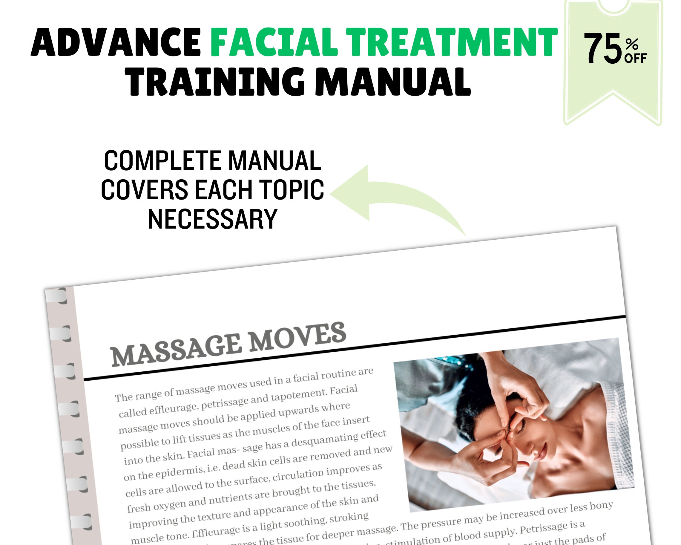 Facial Treatments Training Manual: Beauty Course Guide (canva Editable ...