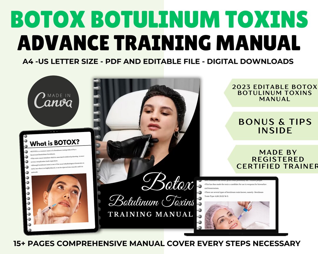 Advance Botox Training Manual: Nurse Injector Guide (digital Download ...