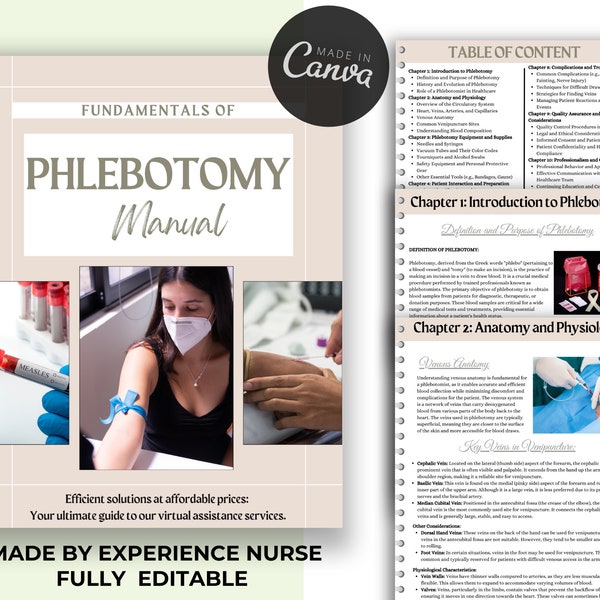 Phlebotomy Study Guide - Etsy
