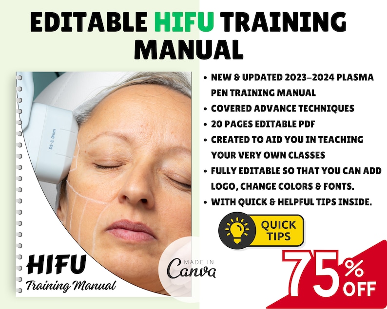 HIFU Training Manual: Editable Student Course (PDF Ebook) - Etsy