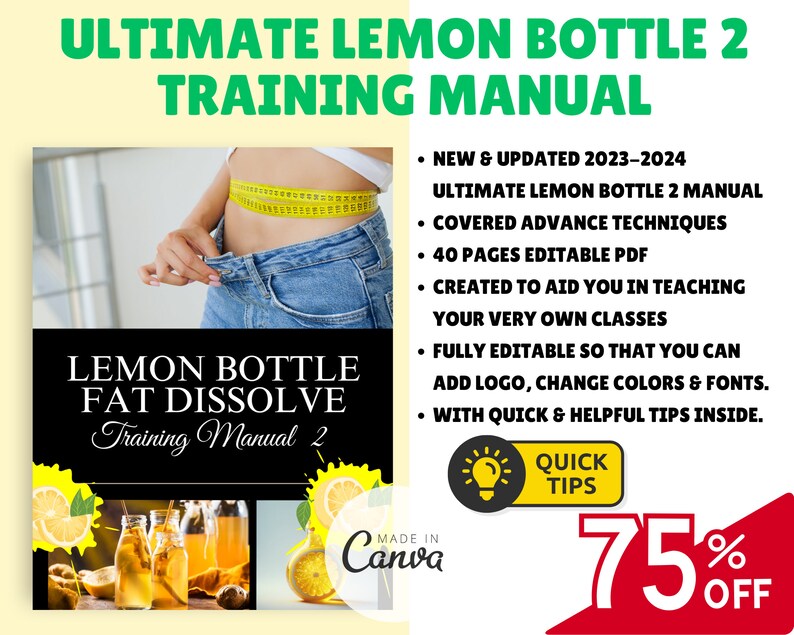 Lemon Bottle Fat Dissolving 2 Training Manual, Lemon Bottle Fat ...