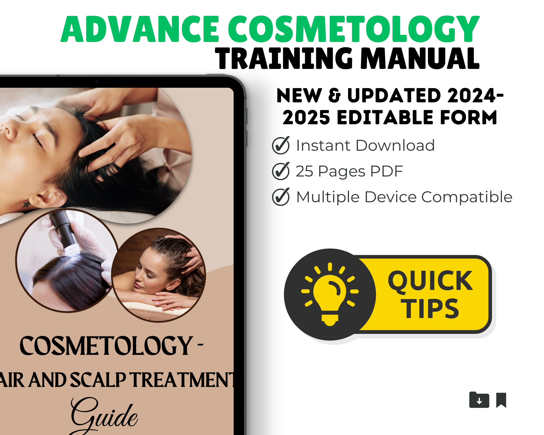 2024 Cosmetology - Hair and Scalp Treatment Ultimate Training Manual ...