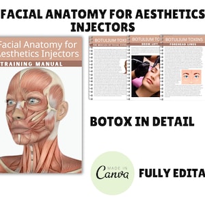 Facial Anatomy for Aesthetics Injectors Training Manual (PDF Ebook) - Etsy