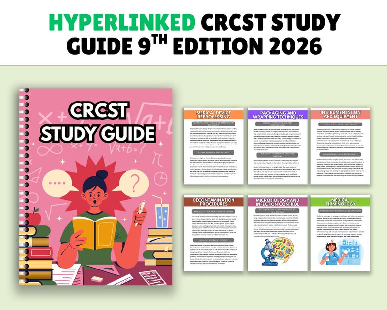 CRCST Study Guide, 9th Edition, Surgical Instruments Exam Prep (digital ...