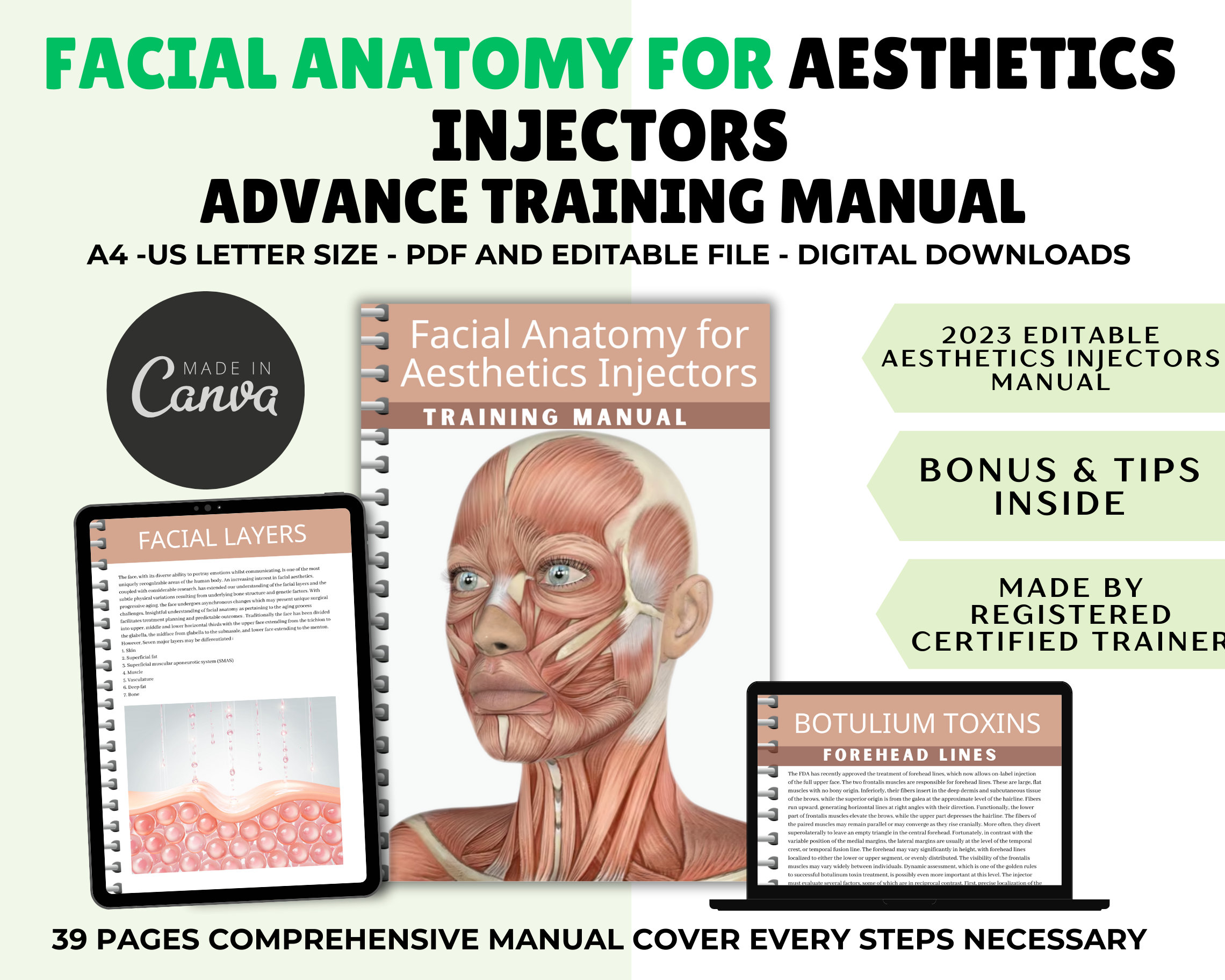 Facial Anatomy for Aesthetics Injectors Training Manual, PDF Ebook ...