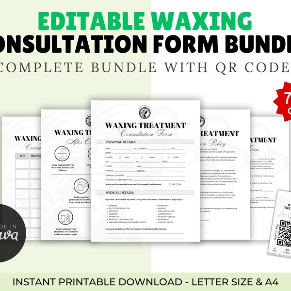 Waxing Consent Forms - Etsy
