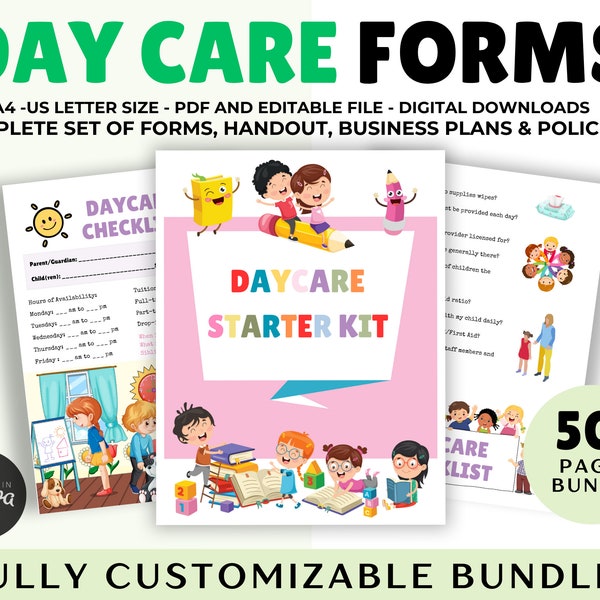 Home Daycare Forms - Etsy