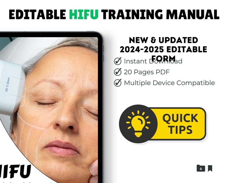 HIFU Training Manual: Editable Student Course (PDF Ebook) - Etsy