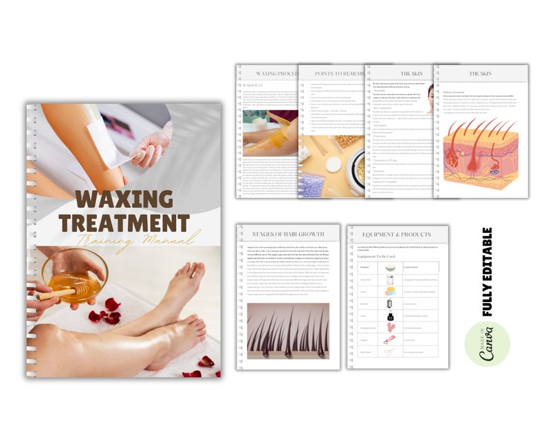 Editable Advance Intimate Waxing Training Manual, Body Waxing Training 