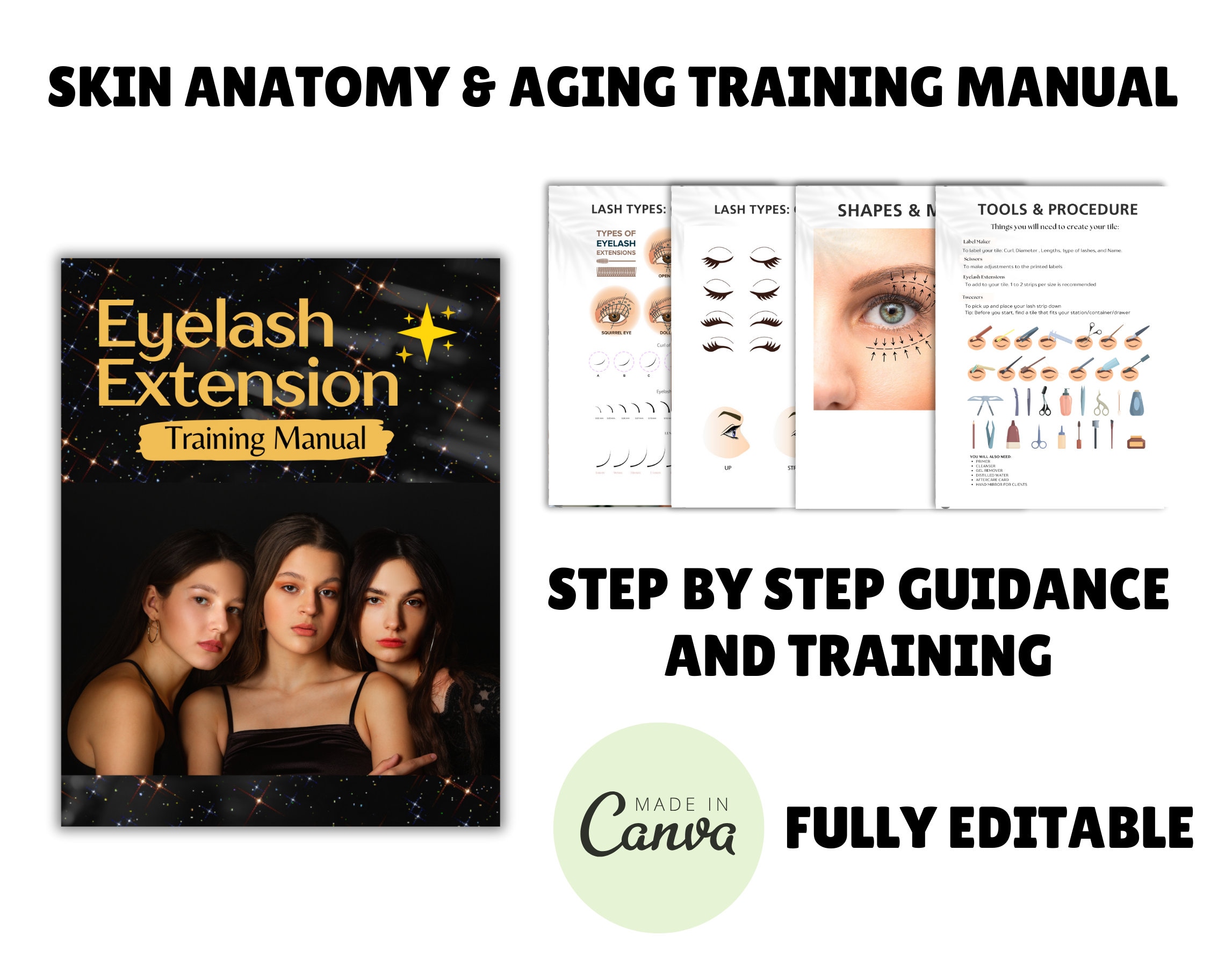 Advance Lash Training Manual 2023-2024, Eyelash Extensions Manual, Lash ...