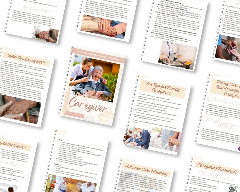 Caregiving Training Manual: Home Care Aide Course (editable in Canva ...