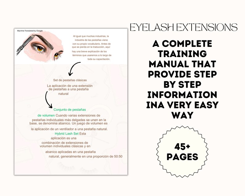 Eyelash Extension Training Manual: Beginner Guide (PDF & PNG) - Etsy