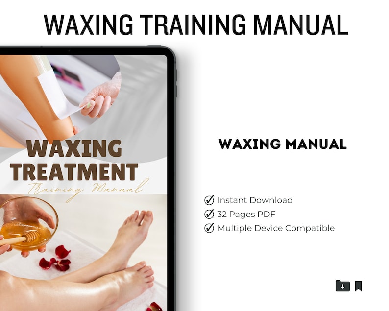 Editable Advance Intimate Waxing Training Manual, Body Waxing Training 
