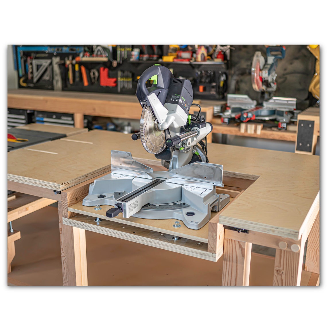 Table Saw Miter Saw WORKBENCH Plan - Etsy