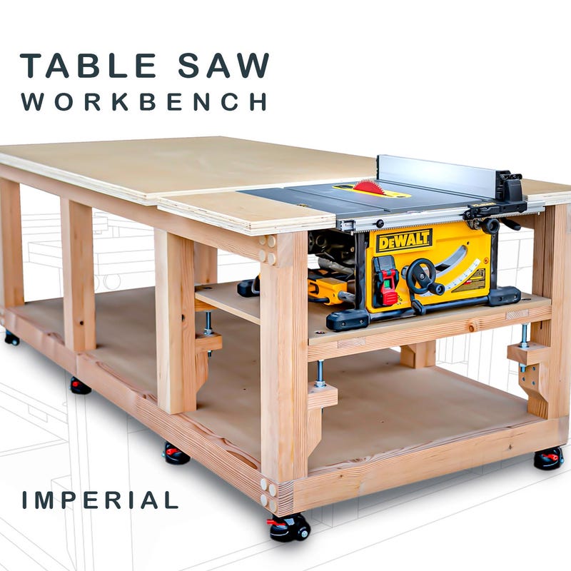 Mobile Saw Bench Plans - Etsy