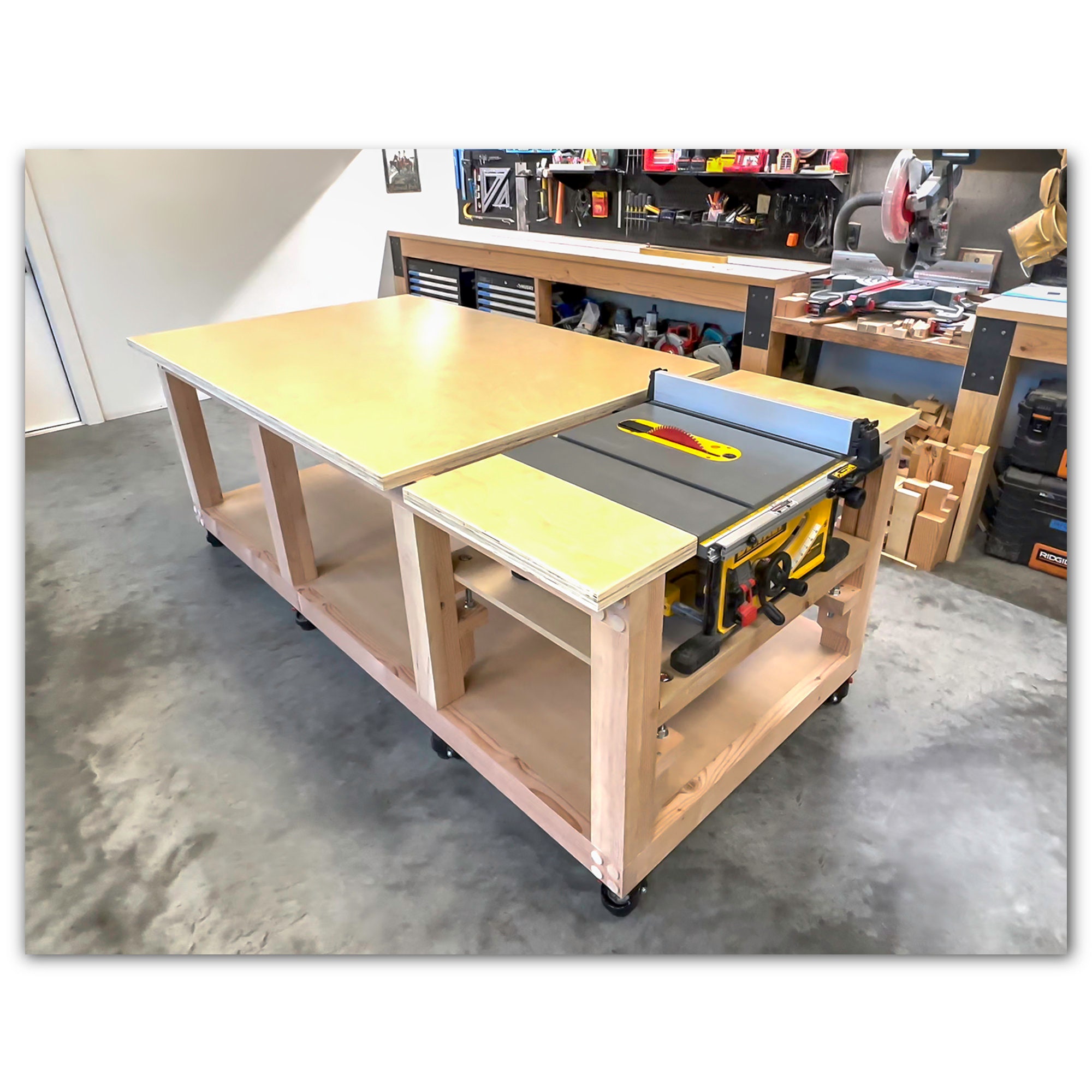 Table Saw WORKBENCH Plan Imperial - Etsy