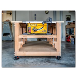 Table Saw WORKBENCH Plan Imperial - Etsy