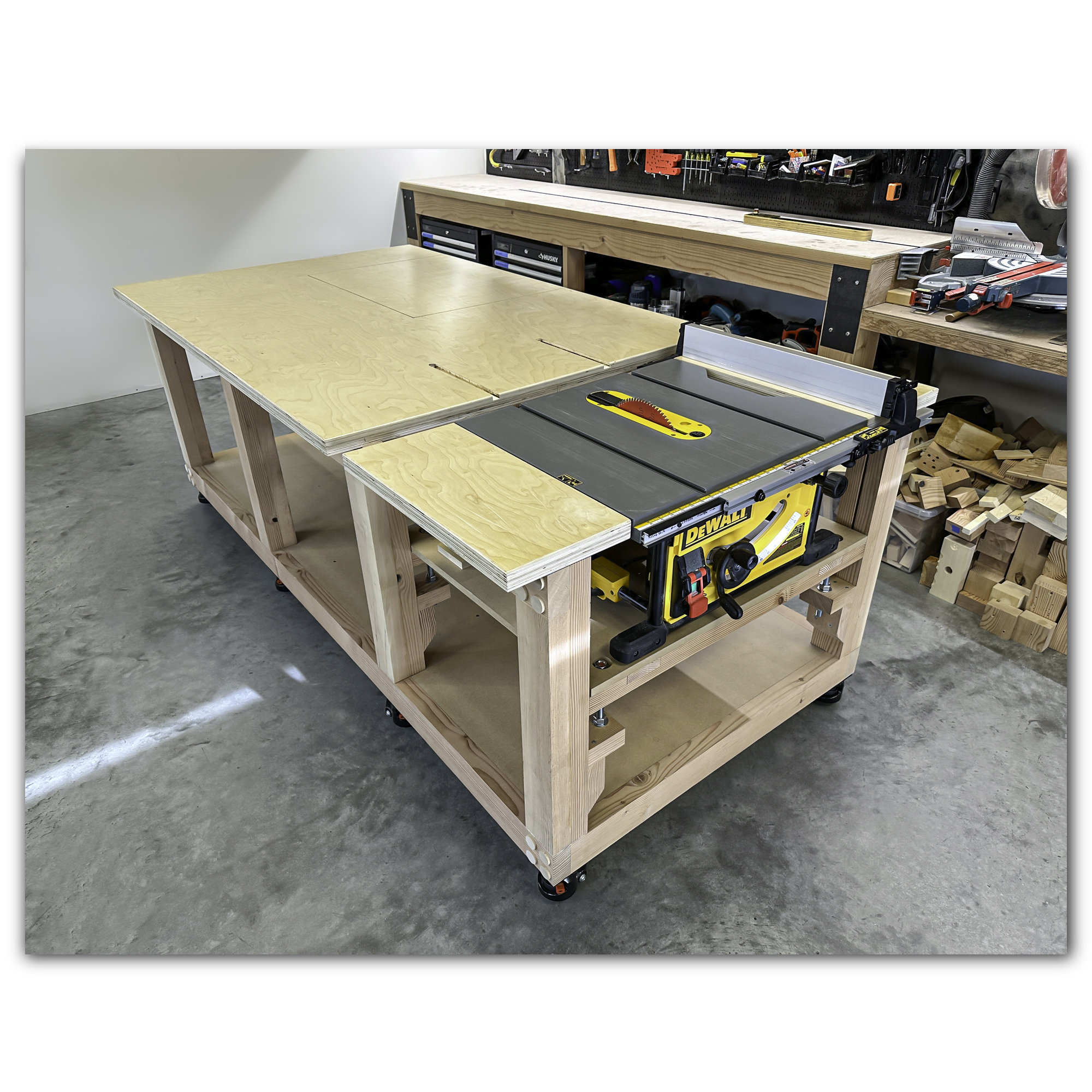 Table Saw Miter Saw Workbench Plan Etsy