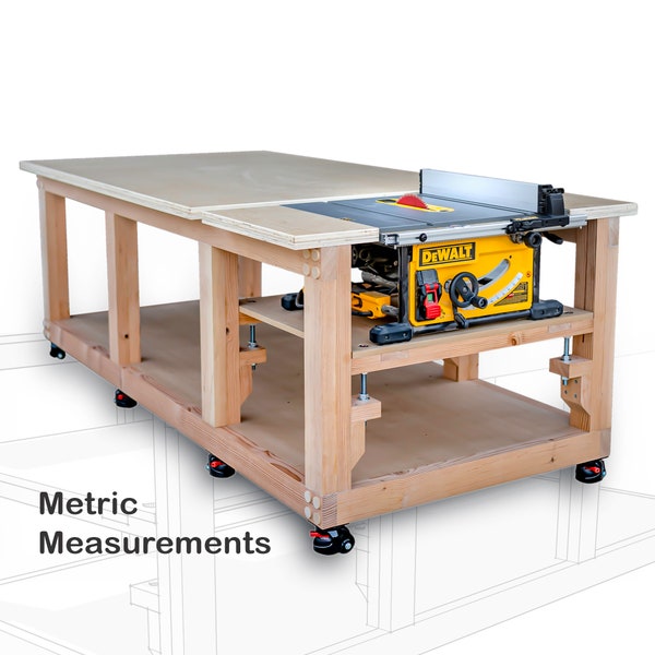 Table Saw Workbench Plans - Etsy