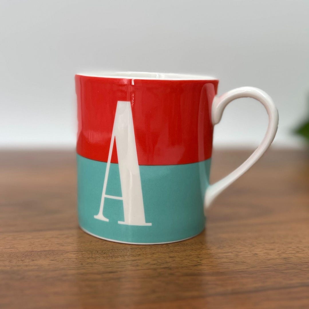 Kate Spade Lenox What's in A Name Monogram Mug - Etsy