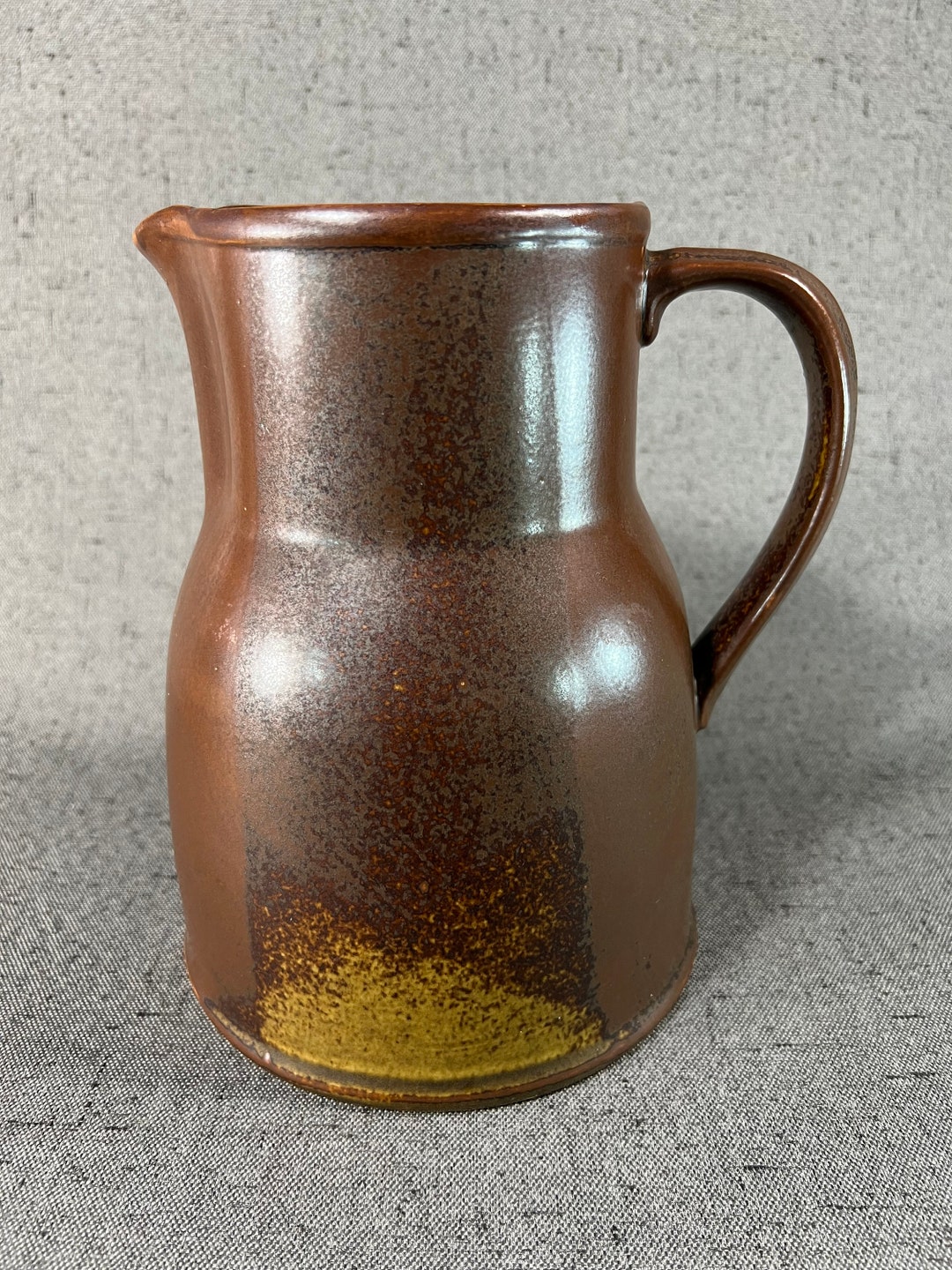 Stoneware Art Pottery Pitcher - Etsy