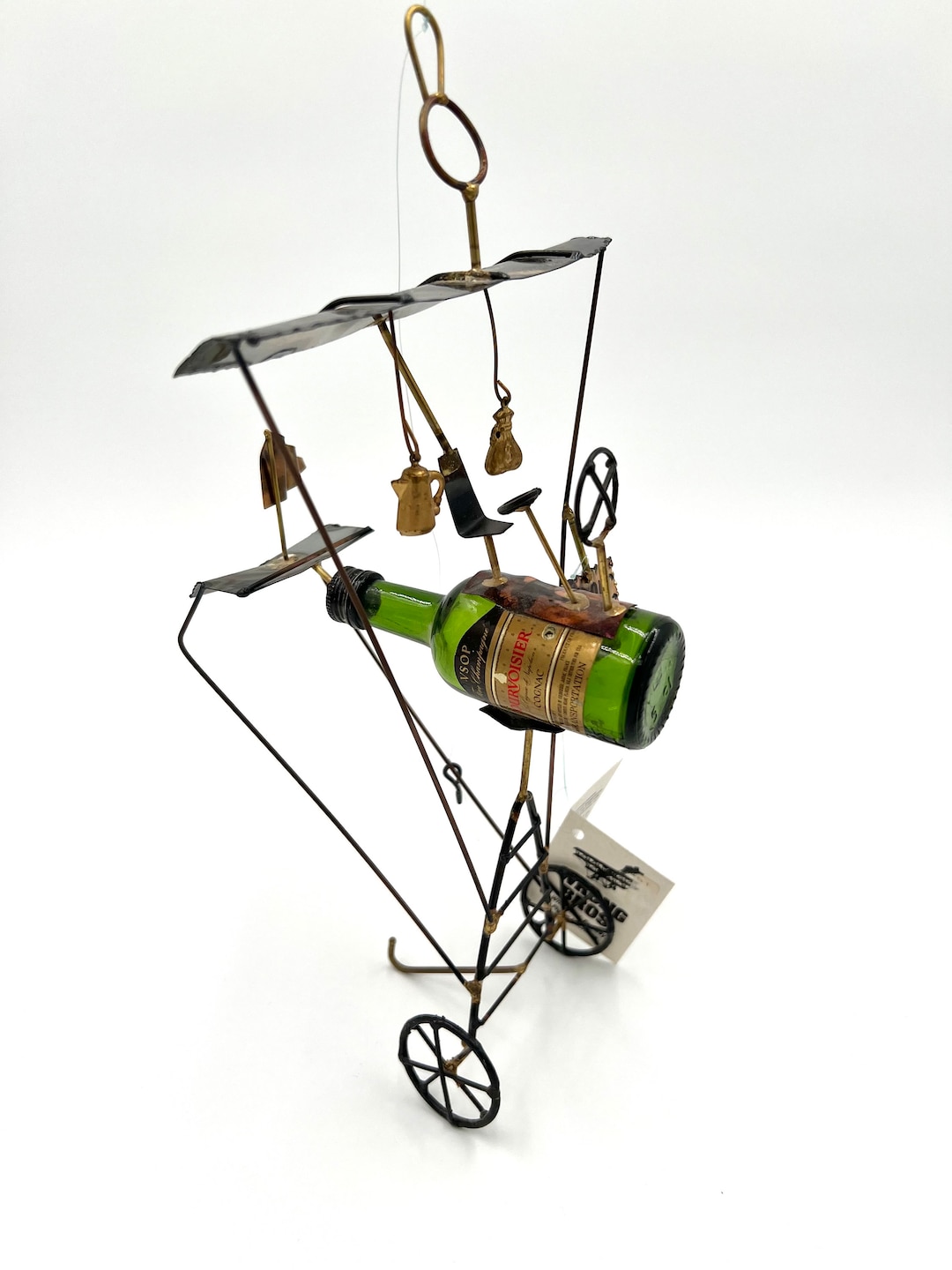 Vintage Flying Machine Metal Art - Etsy