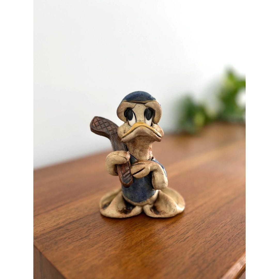 Vintage Max Hindt Pottery Golfing Duck - Etsy