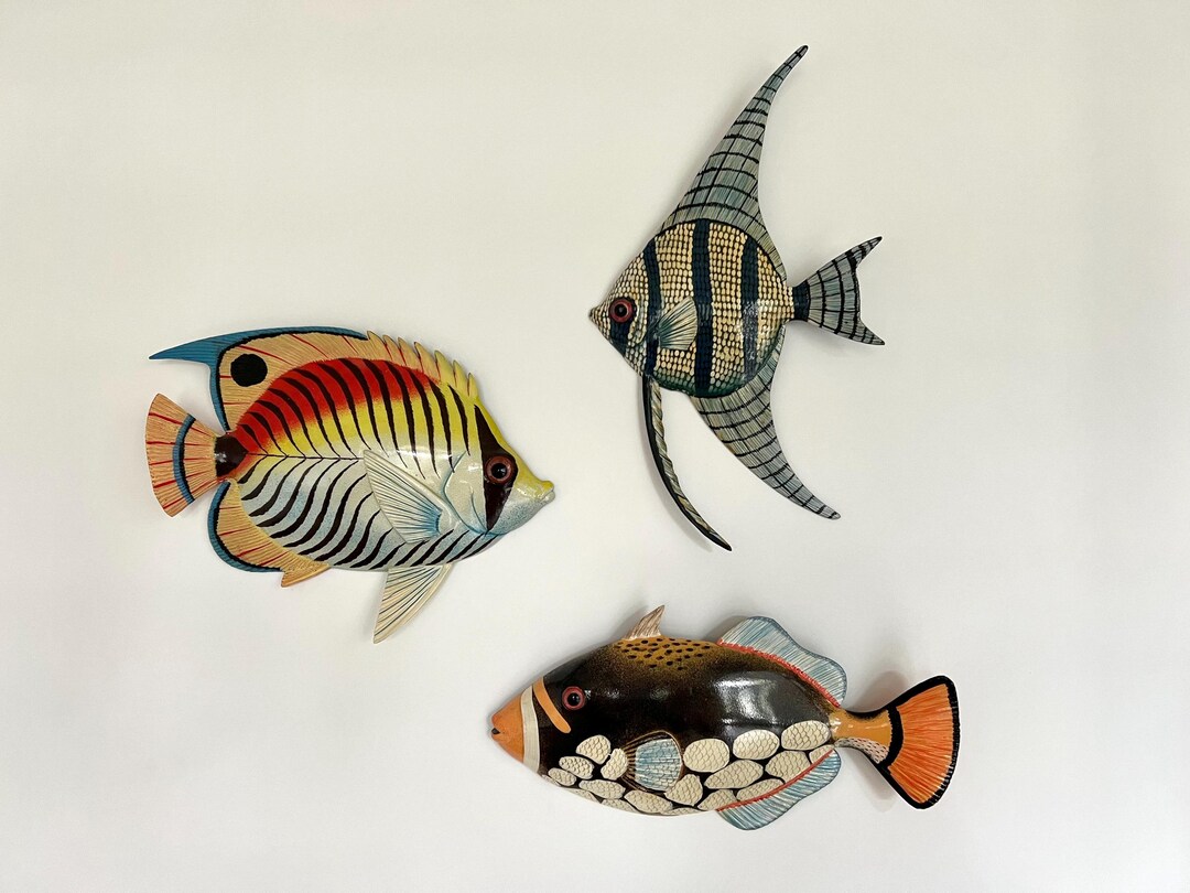 Vintage Tropical Fish Wall Decor - Etsy