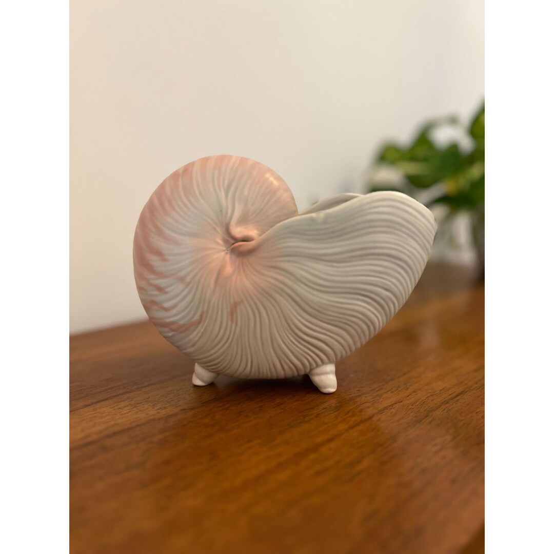 Vintage Fitz and Floyd Nautilus Planter - Etsy