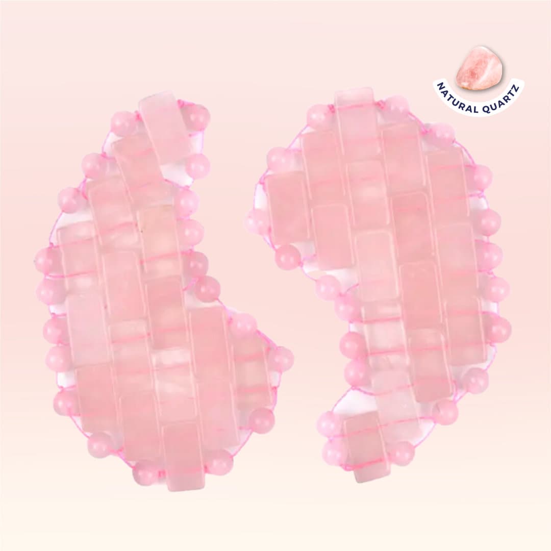 Eye Quartz Mask Lunar Shape Vibrant Crysta Mask 100% Natural Raw Quartz ...