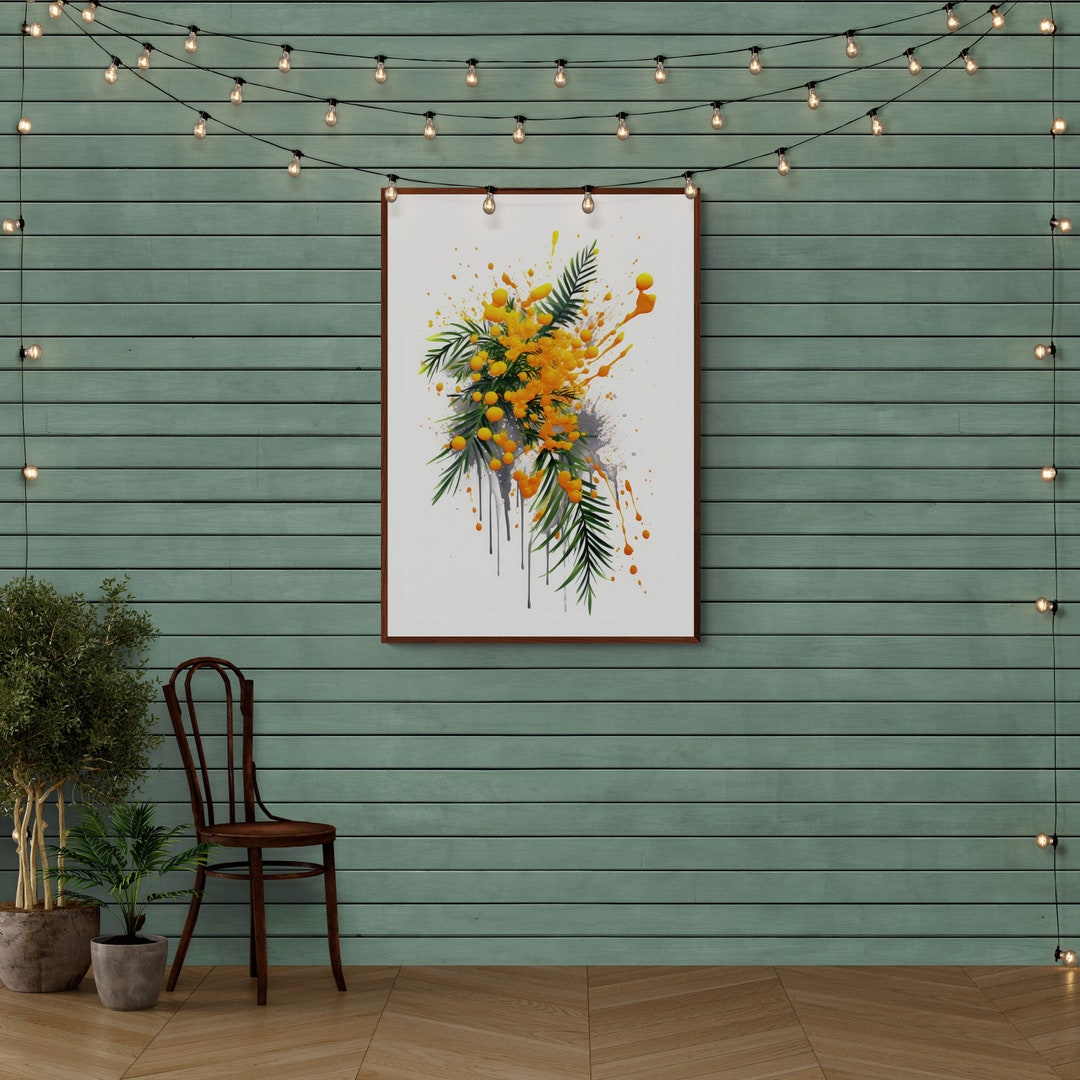 Artwork Graffiti Style Plant Colorful Design Bright Color Street Art ...