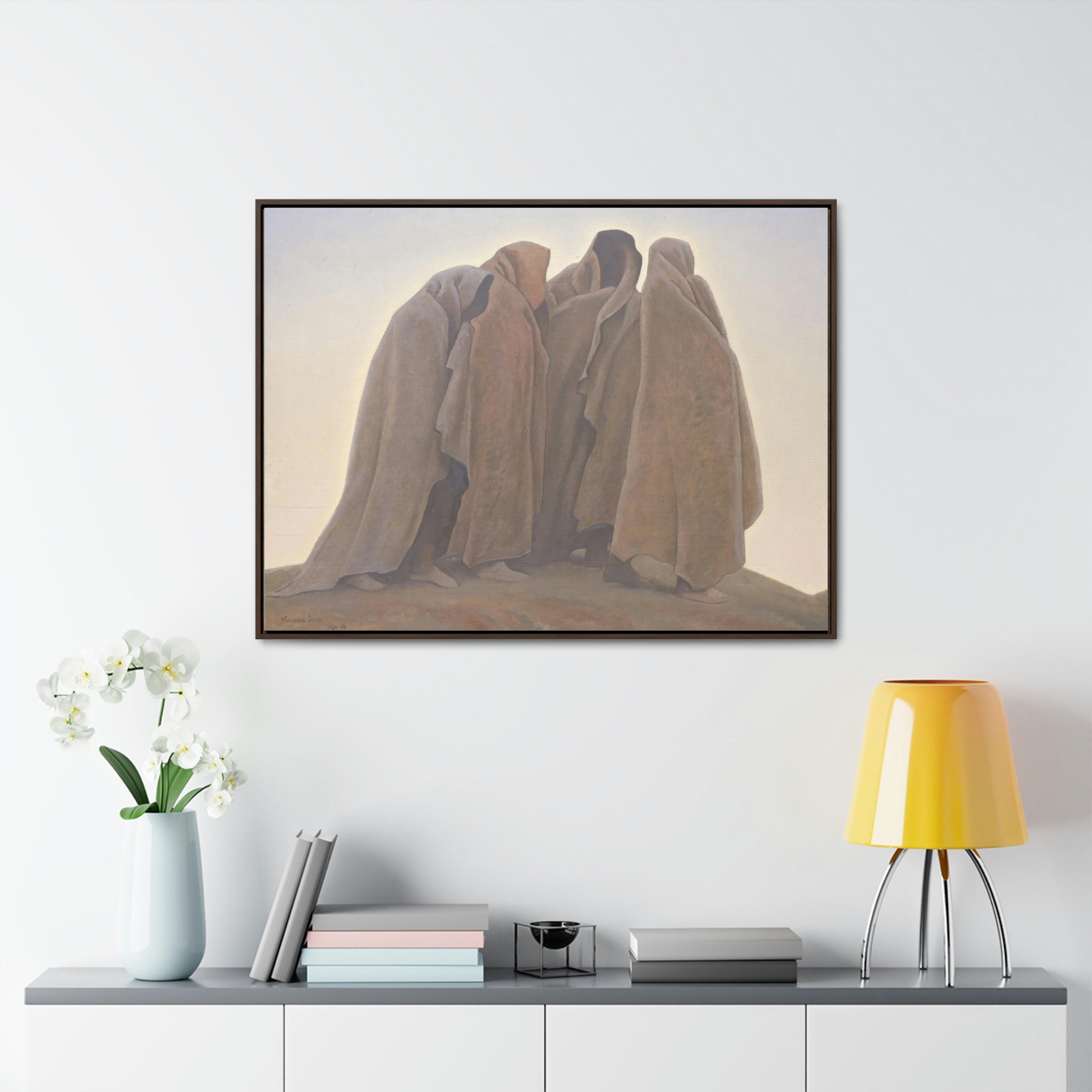 Shapes of Fear by Maynard Dixon 1930-1932 Framed Print on Canvas of ...