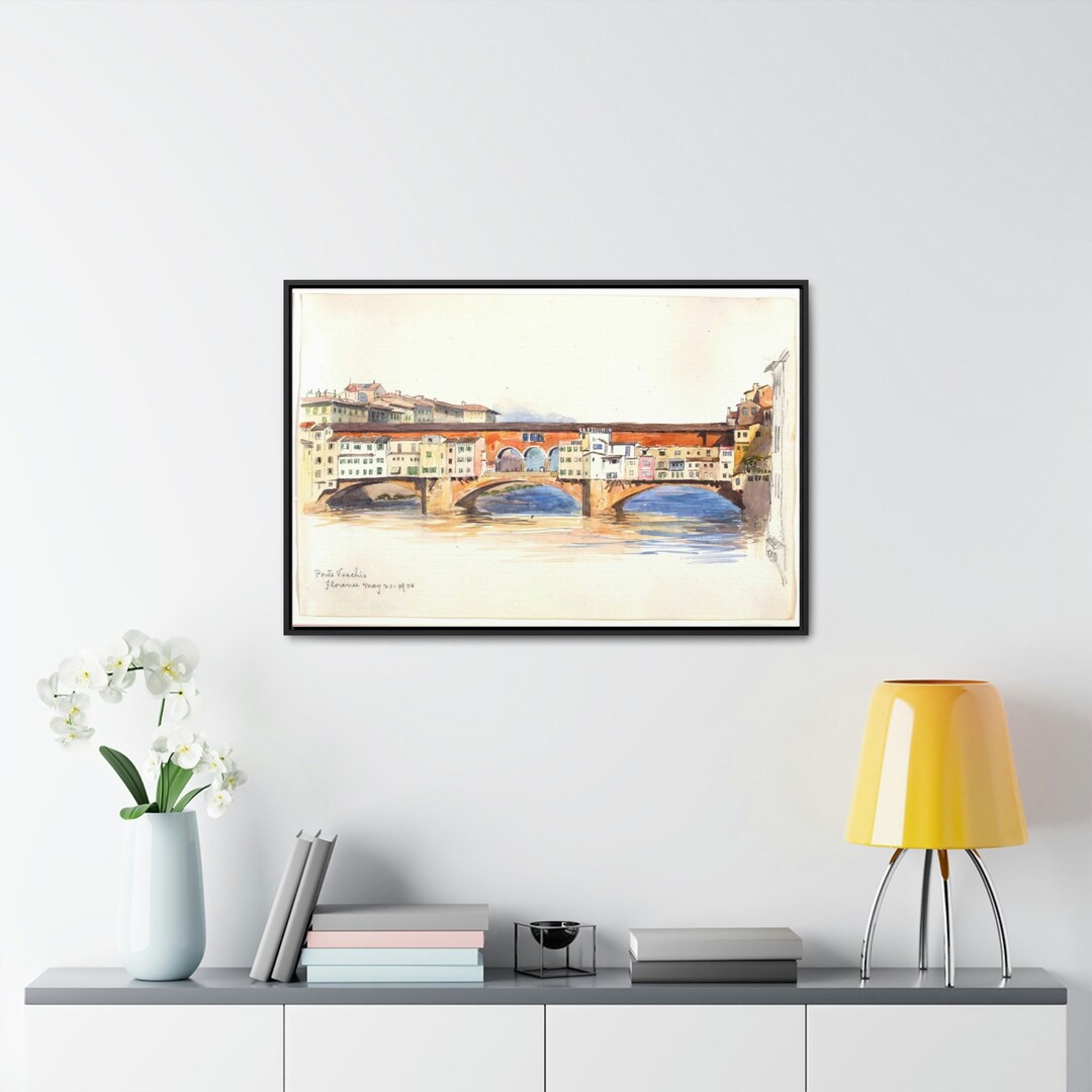 Ponte Vecchio, Florence by George Elbert Burr 1900 Digital Download of ...
