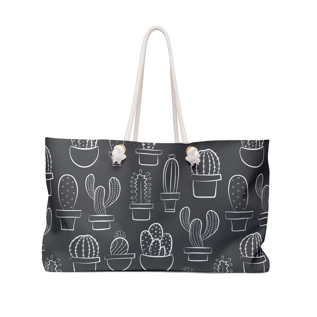 Cactus Weekender Bag: Large Plant Lover Tote - Etsy