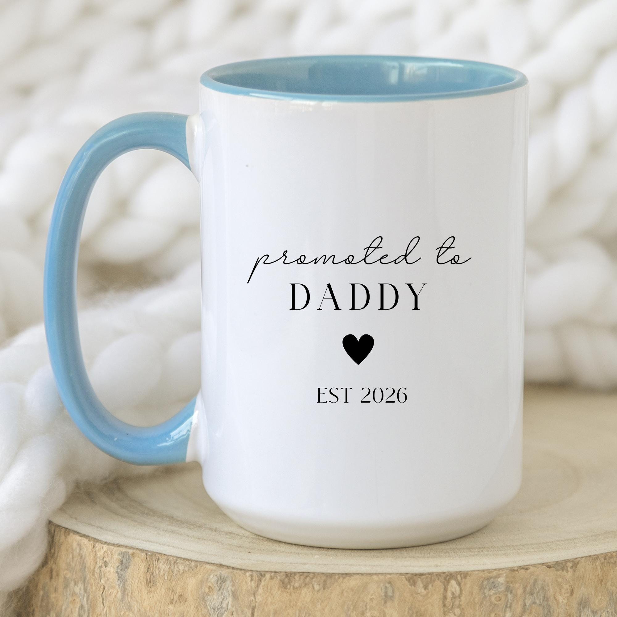 Personalized Minimalist Mom & Dad Mug Set New Parents Gift Custom Mommy ...