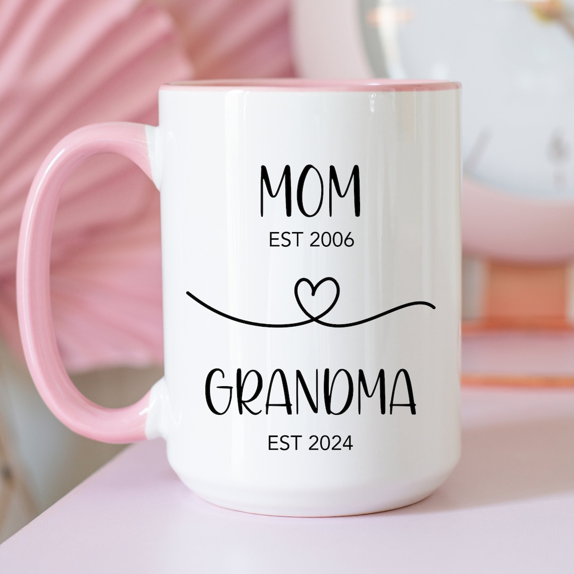 Grandparents Pregnancy Reveal Mug: Personalized Baby Announcement Gift ...