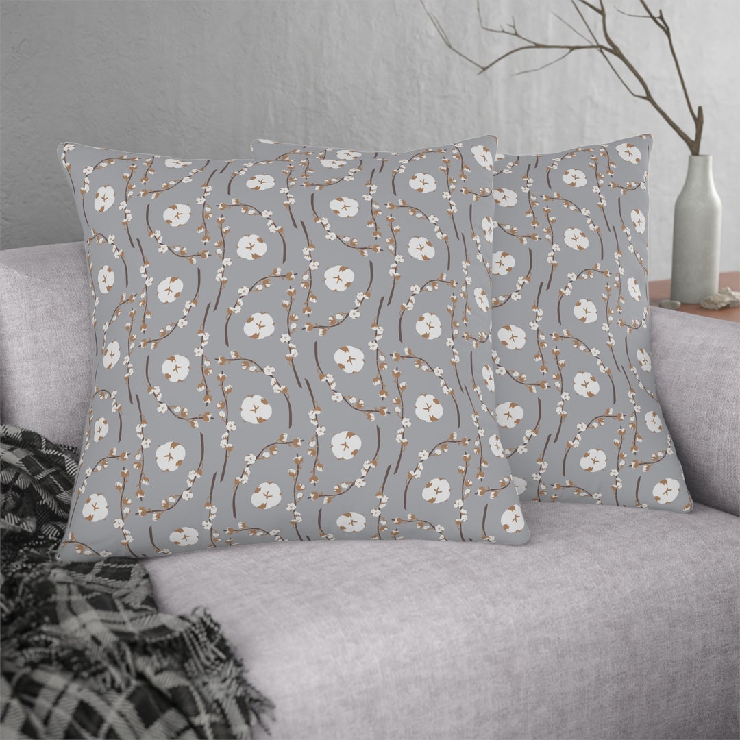 Cotton Farmhouse Home Pillow Farm House Rustic Cotton Print, Livingroom ...
