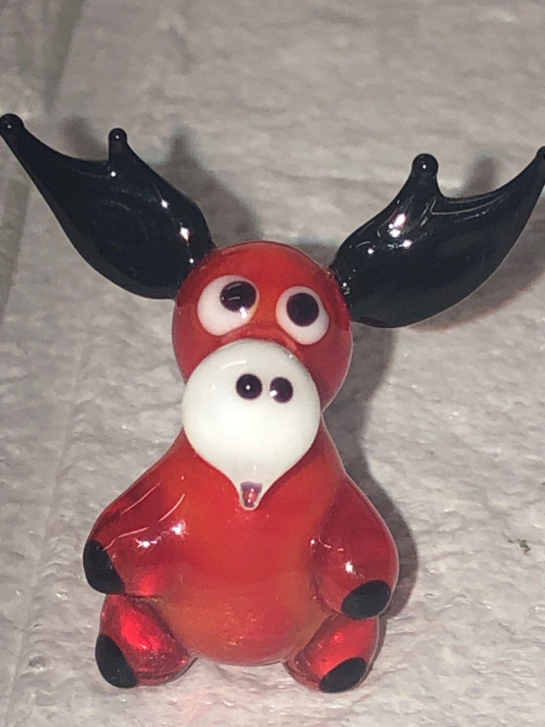 Moose a Glass Figure of Moose Miniature Moose Murano Glass - Etsy UK