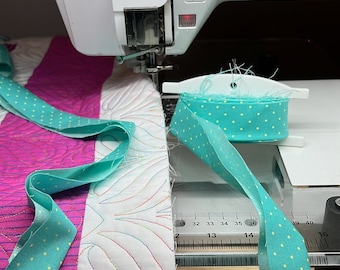 Quilt Binding Spool, SSC-302, Blue Black Gold Acrylic Spool, Quilter's ...